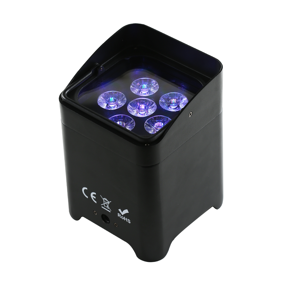 EU warehouse Smart DJ S6 Uplighting 8pcs with a case 6x18w RGBWA UV ...