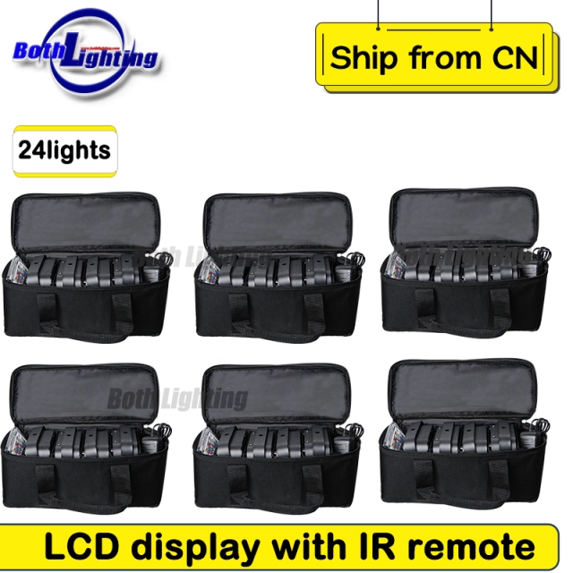 24pcs with 6bags 4x12w IR4 Freedom par 4 led IR Remote LED mini ...