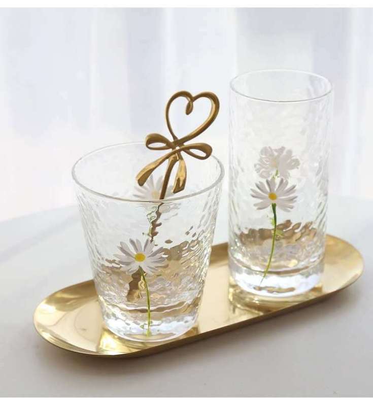 Ice Pattern Drinking Glass