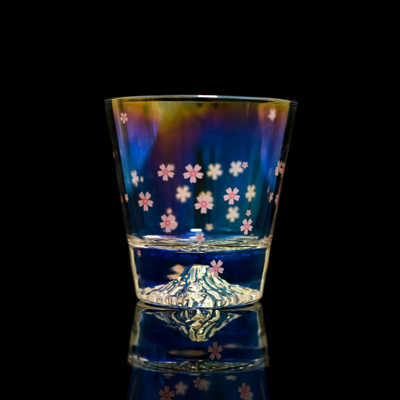 Unique Shiny Mountain Bottom Glass