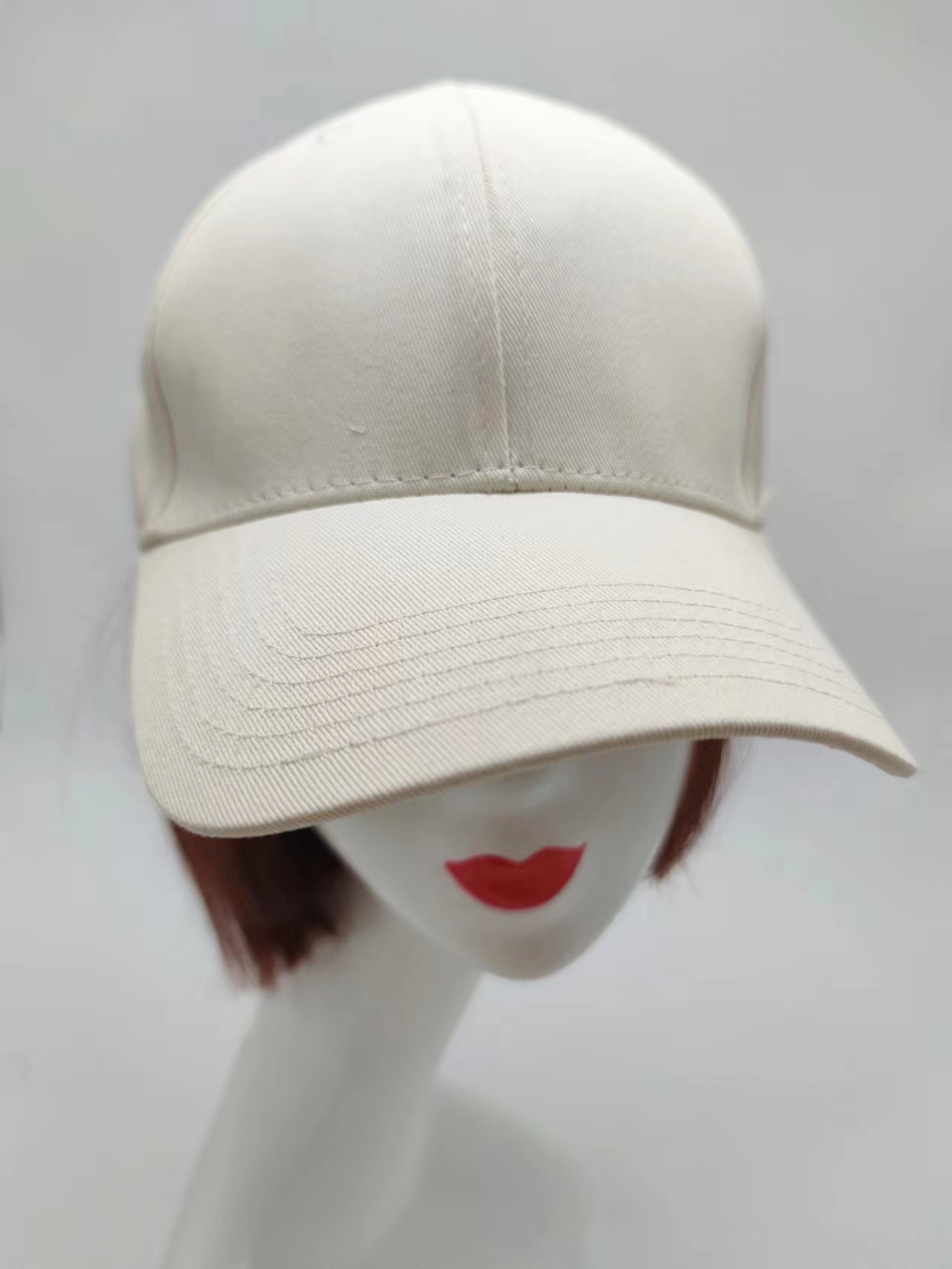Beige/Milky white Cotton Cap,Fancy Things,Hats
