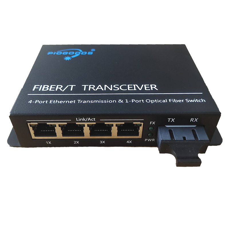 100M 4 Ports Rj45 Dual Fibe Multi Single Mode 80Km 120Km Fiber Optic ...