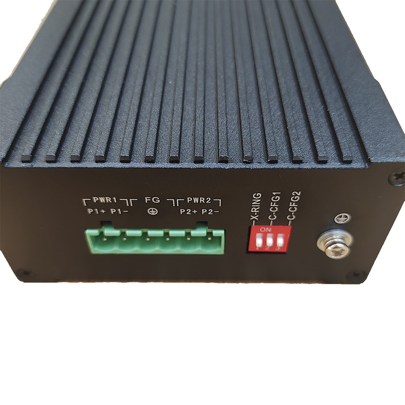 1000M Simplex 2 Ports Industrial Ethernet To Rj45 12V Dc Gigabit Sfp Fiber Optic Media Converter ...