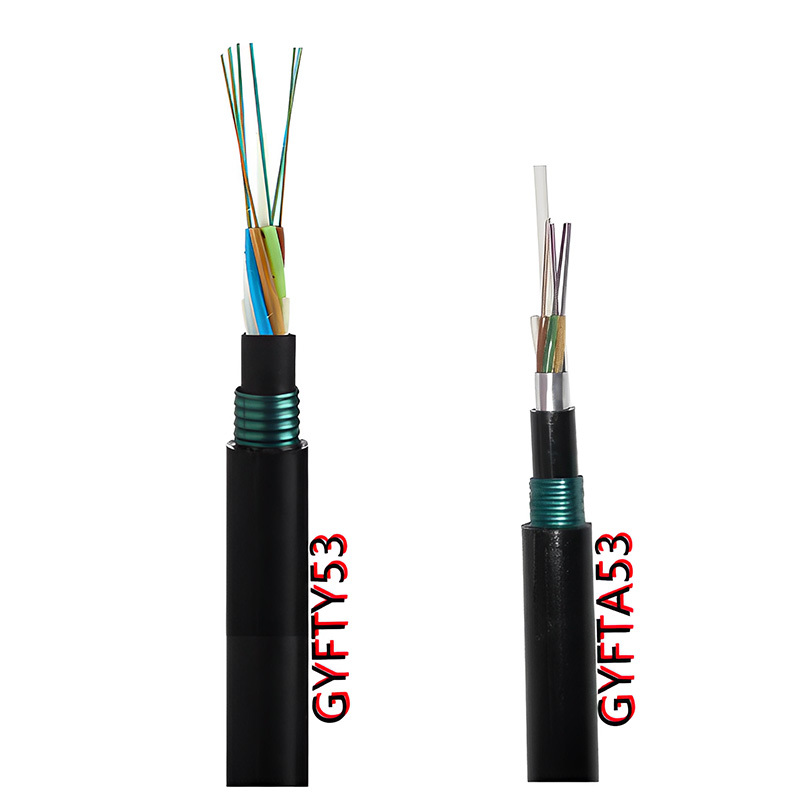 GYTY53 Outdoor 2~96 Core Stranded Loose Tube Armored Cable Fiber Optic Cable,Optic fiber cable