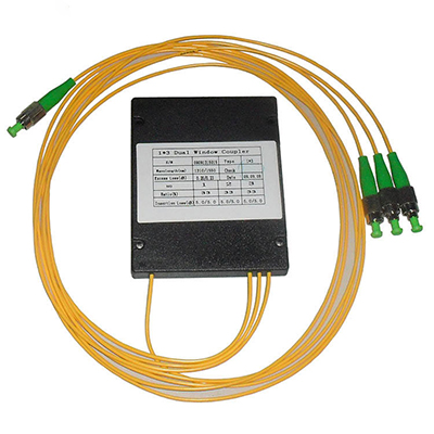 1x2 single mode FBT Fiber optical coupler splitter ABS box FC/APC,PLC ...