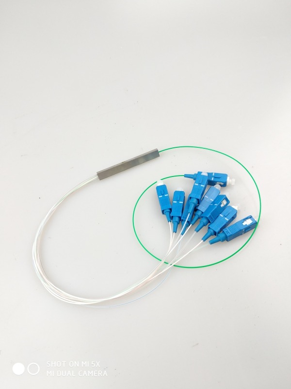 1X8 mini PLC optical fiber splitter,PLC and FBT splitter