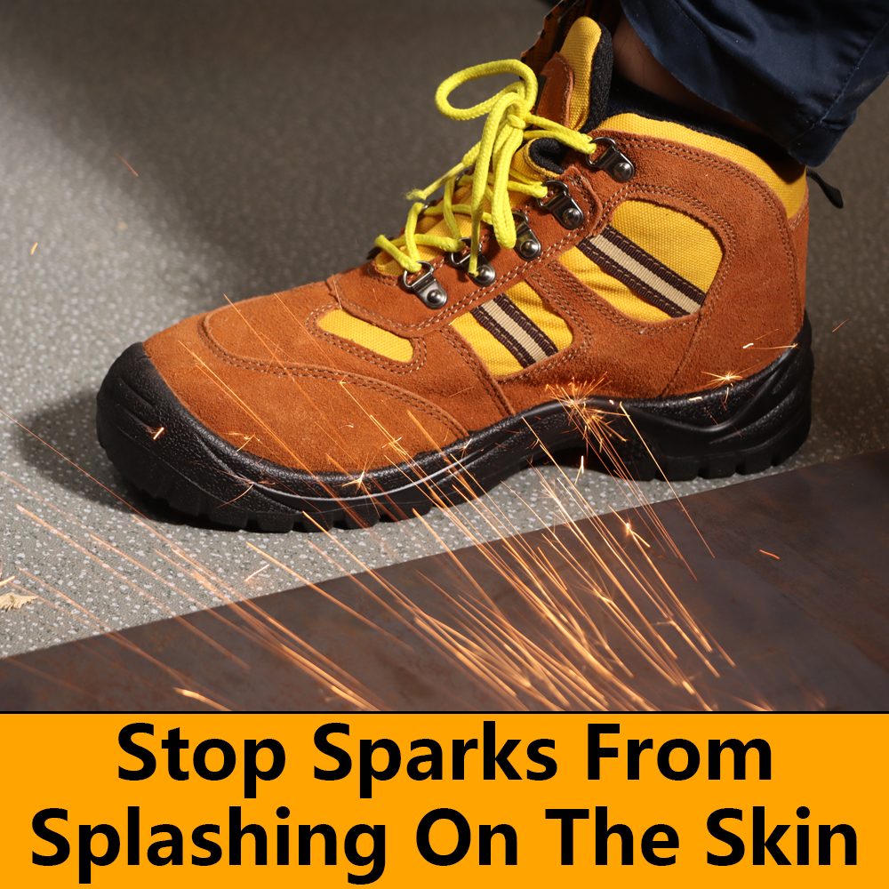 WORKSITE Industrial Safety Shoes Steel Toe Construction Mining Working ...