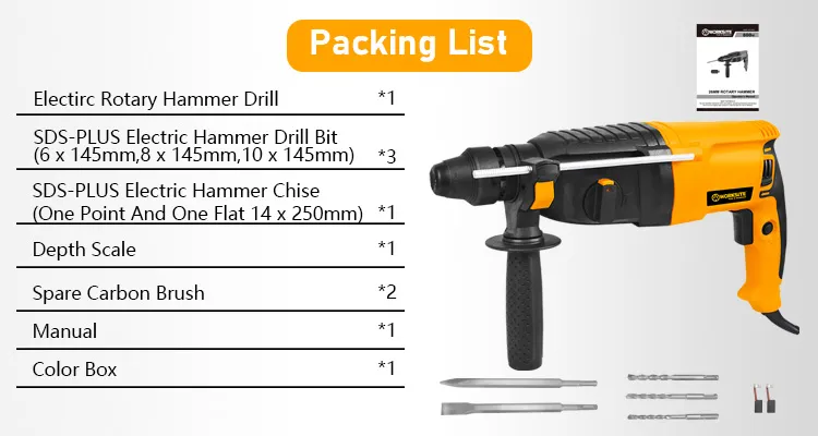 Worksite Rotary Hammer ERH106 - Tacloban Ultrasteel Corporation