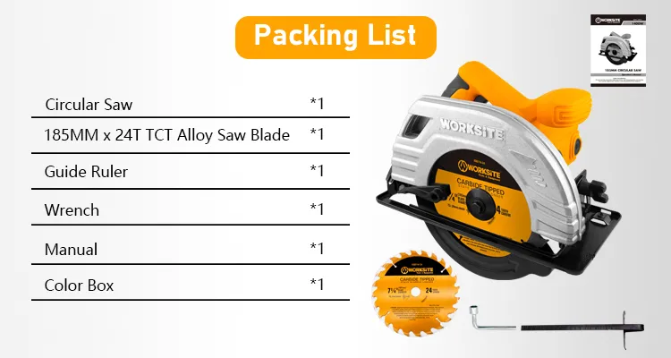 Worksite Circular Saw CSW173 - Tacloban Ultrasteel Corporation