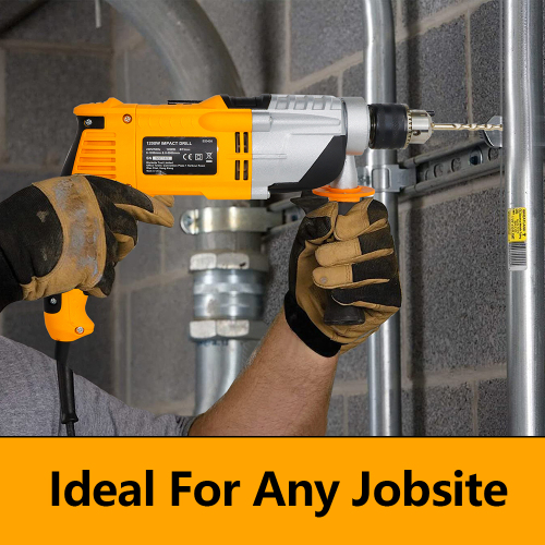 WORKSITE Professional Level Portable Impact Drill Power Drill Machine ...