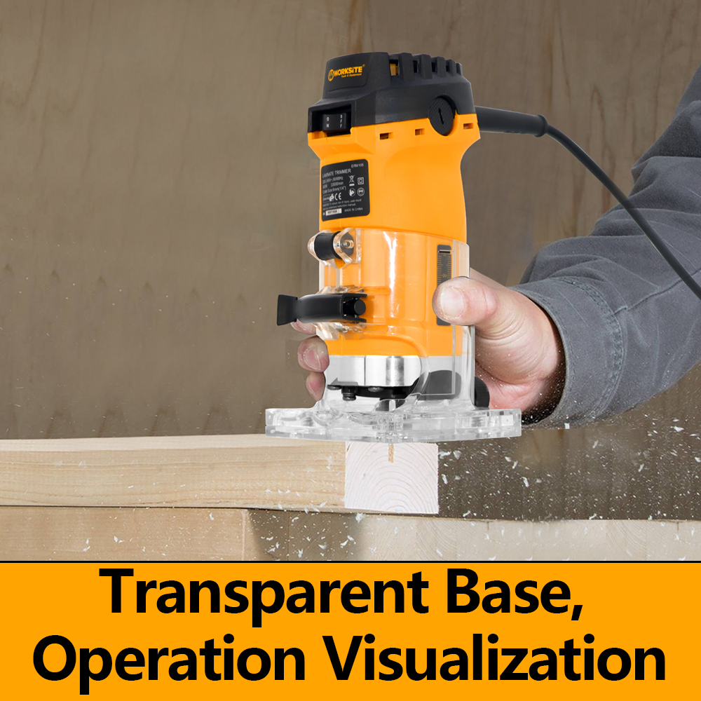 WORKSITE Woodworking Electric 500W Router Trimmer Wood Milling ...