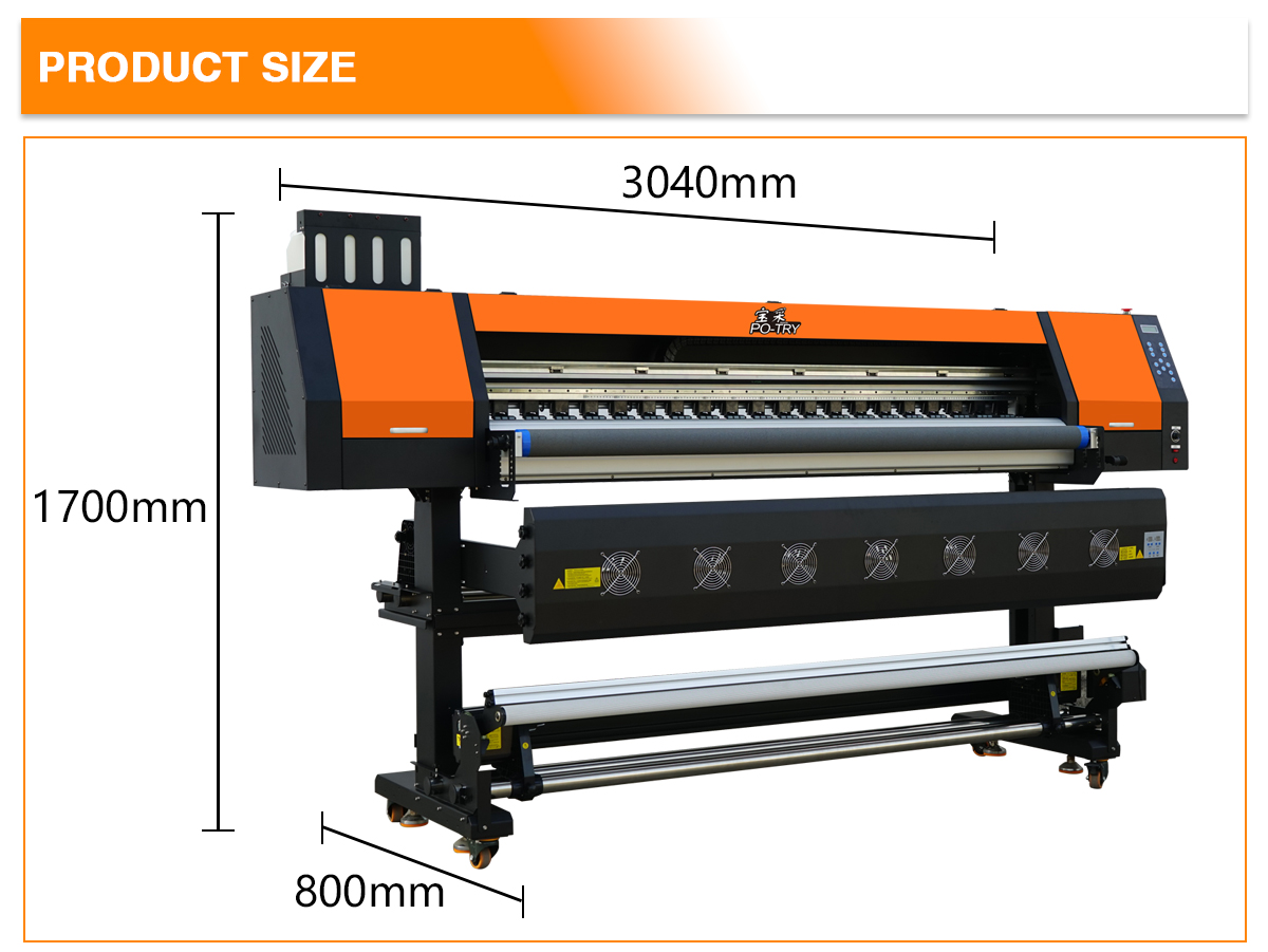 Sublimation Printer with 2/3/4 Print Heads-po-try