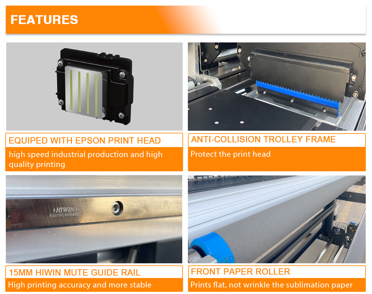 Sublimation Printer with 2/3/4 Print Heads-po-try