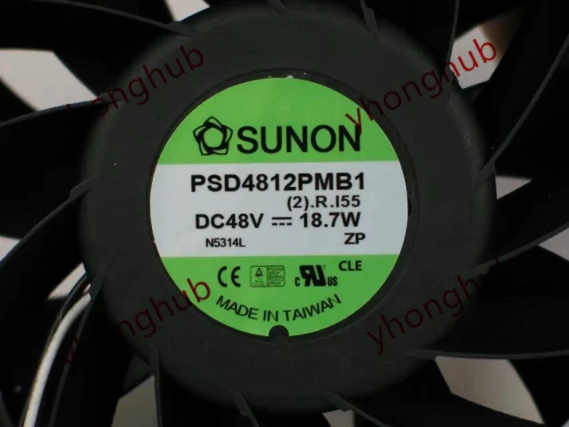SUNON PSD4812PMB1-A (2).R.155 Server Cooling Fan DC 48V 18.7W 3-Wire ...
