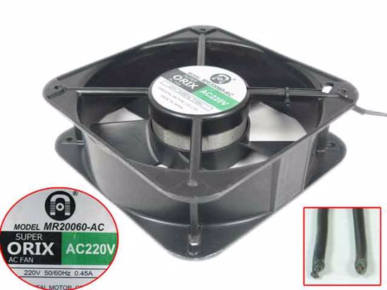 ORIX MR20060-AC AC 220V 50/50Hz 2-Wire 200x200x60mm Server Cooling Fan, ORIX-Server Fan