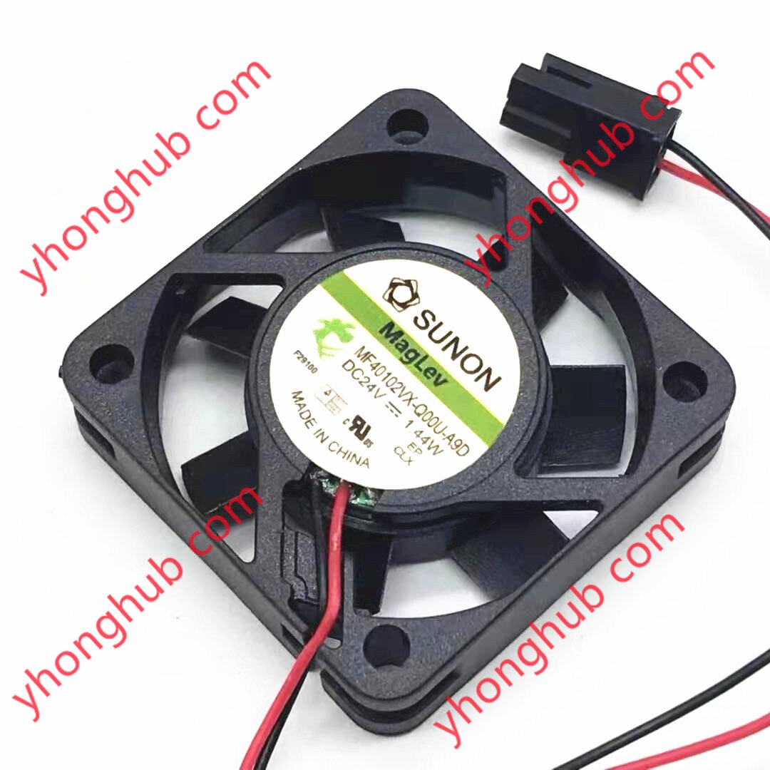 SUNON MF40102VX-Q00U-A9D DC 24V 1.44W 40x40x10mm 2-Wire Server Cooling ...