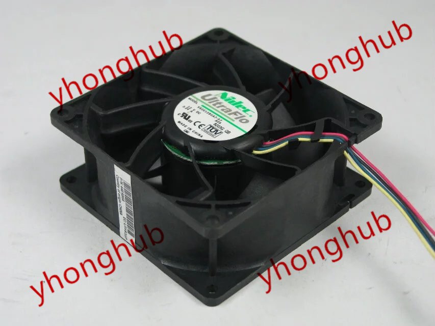 NIDEC V92E12BUA7-57 A05 DC 12V 3.24A 90x90x38mm Server Cooling Fan ...