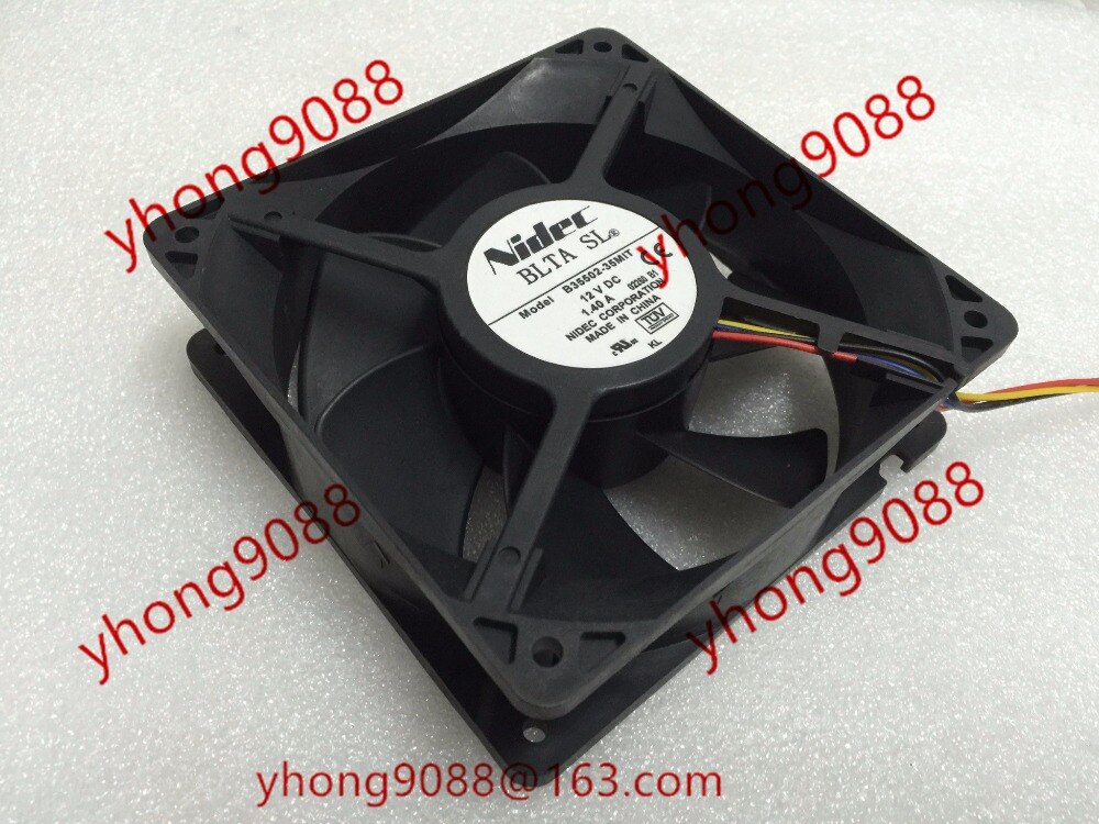 Nidec B35502-35MIT DC 12V 1.40A 120x120x38mm Server Cooling Fan,Nidec ...