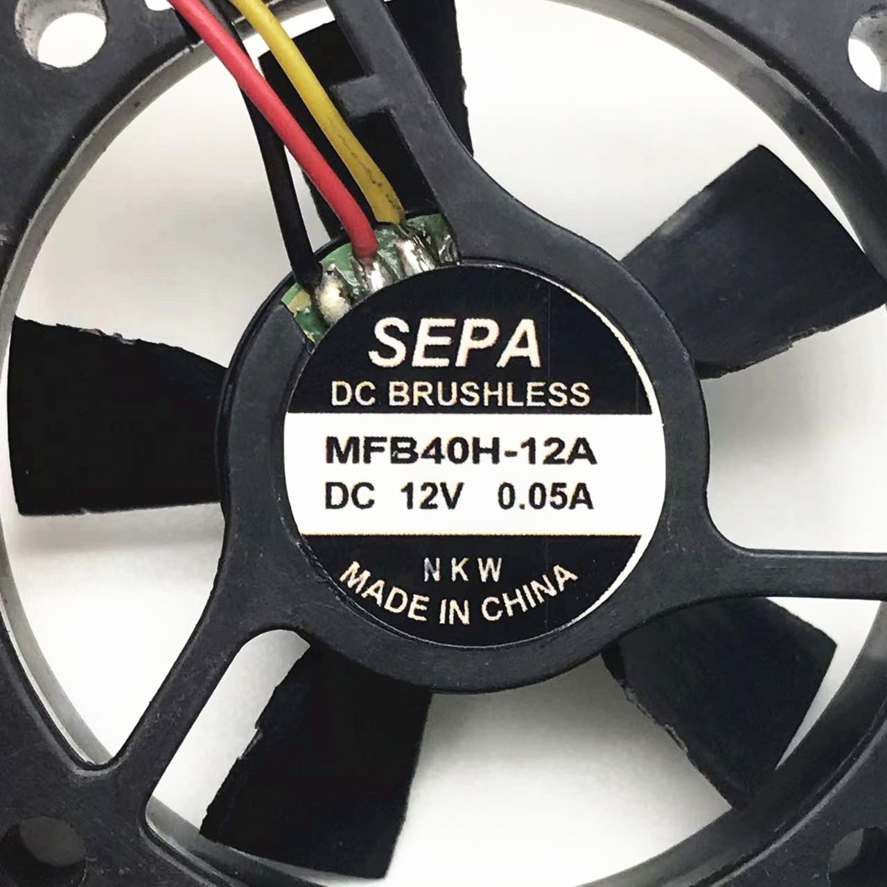SEPA MFB40H-12A DC 12V 0.05A 40x40x7mm 3-Wire Server Square Fan,SEPA-Server Fan
