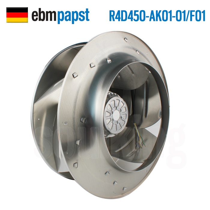 ebmpapst R4D450-AK01-01/F01 AC 400V 740/1200W 450x450mm Server Cooling Fan