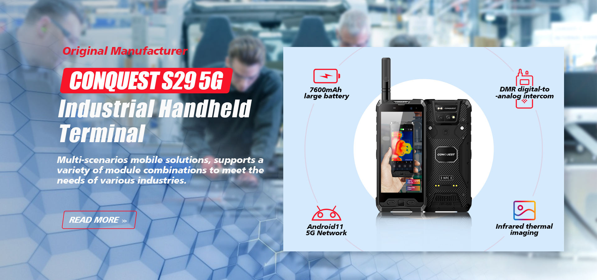 CONQUEST Rugged Smartphone | Explosion proof phone