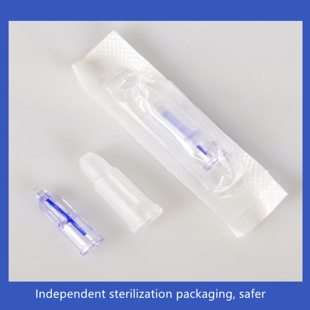 3Pins Crystal Multi Needle Mesotherapy Replaced Micro Needle For Dermal ...