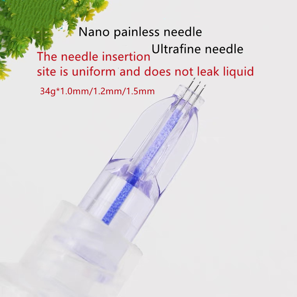 3Pins Crystal Multi Needle Mesotherapy Replaced Micro Needle For Dermal ...