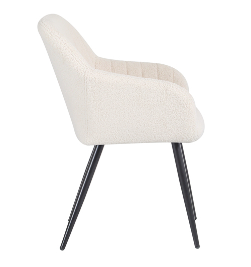 White Teddy Fabric ArmChair, Dining room furniture, CE furniture