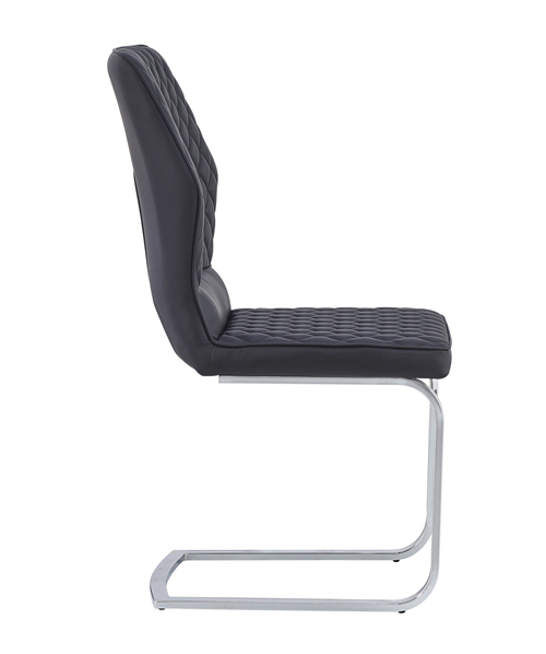 Chrome Frame Leather Dining Chair, Dining room furniture, CE furniture