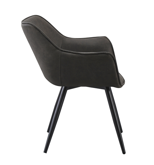 Dark Gray Microfiber Dining Chair, Dining room furniture, CE furniture