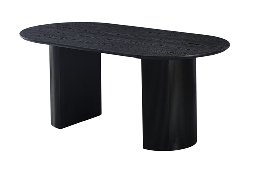 Black Wood Dining Table Rectangle, Dining room furniture, CE Furniture