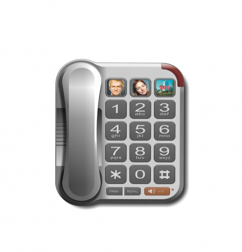 Amplified Big Button Landline Telephone For Hearing Impaired People ...