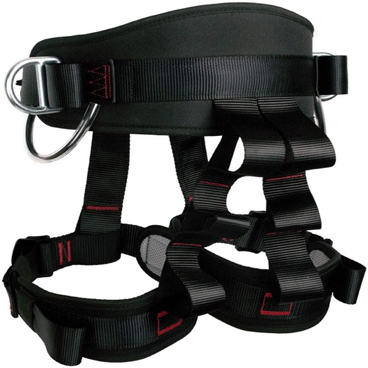 Firefighting half body safety harness rope