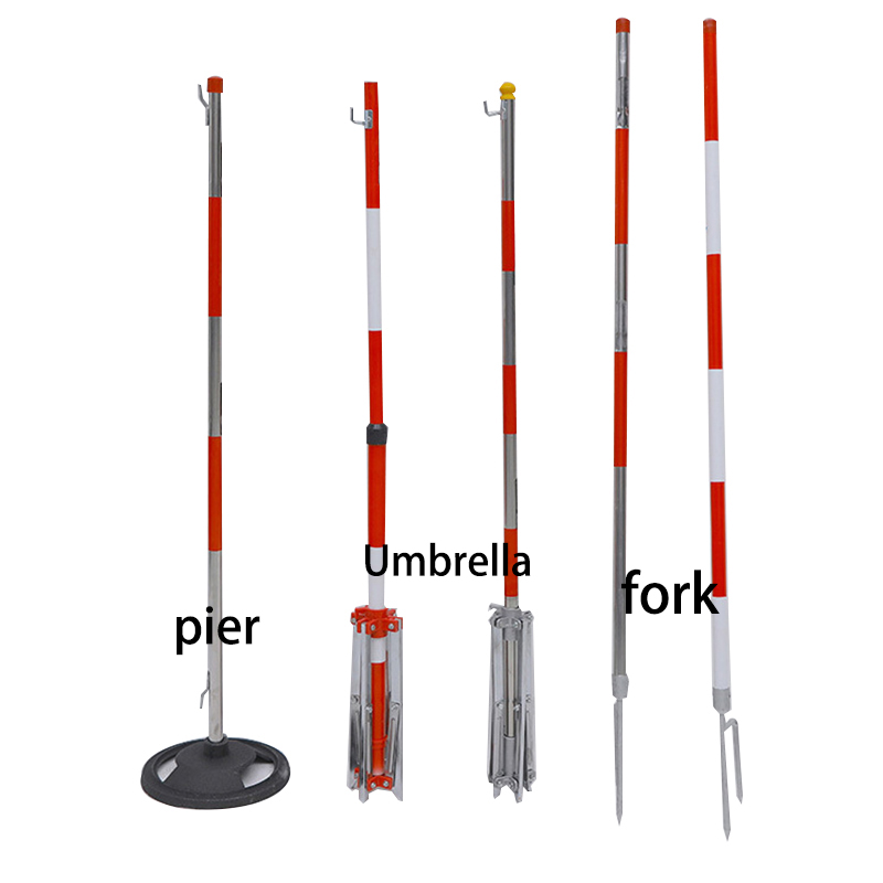 Warning sign rod / tube