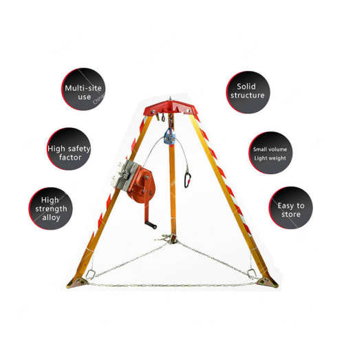 Firefighting rescue tripod