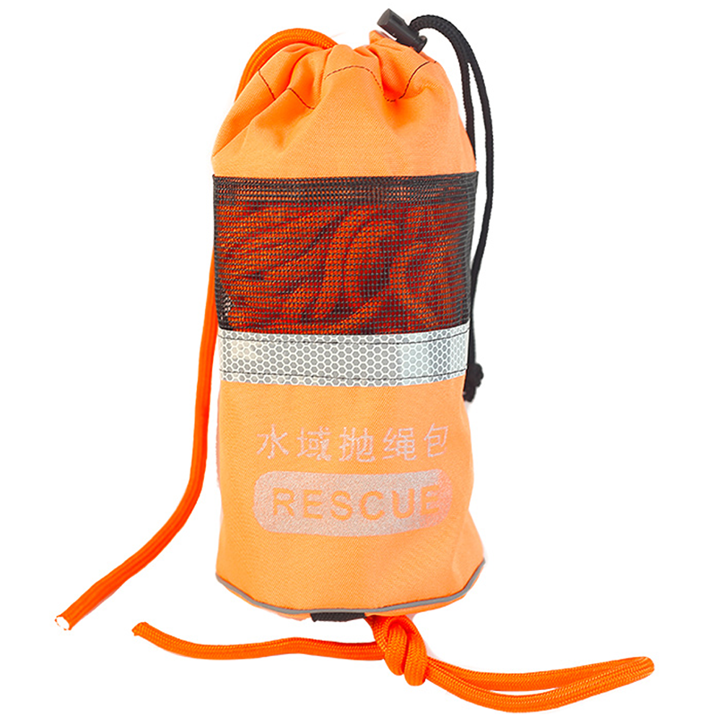 Water life rescue throw rope bag