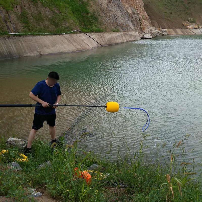 Reach and rescue telescopic rescue pole