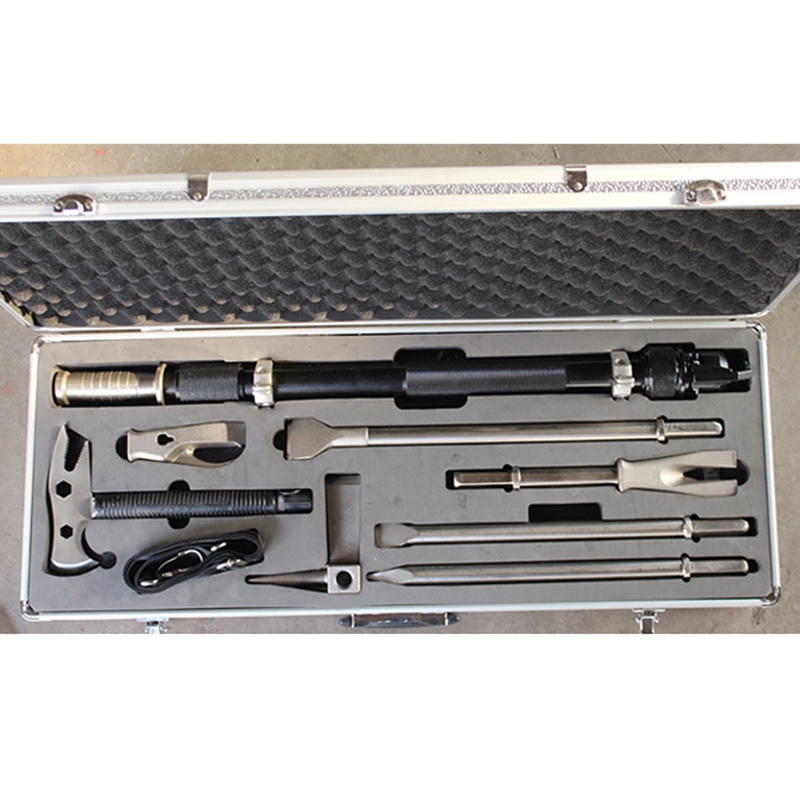 Manual percussive rescue tool kit