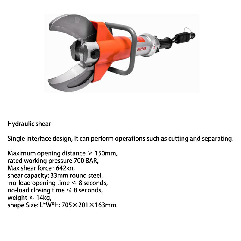 Hydraulic percussive rescue tool kit