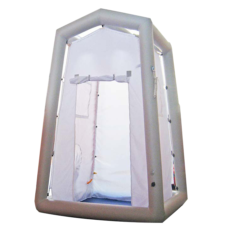 Single decontamination tent