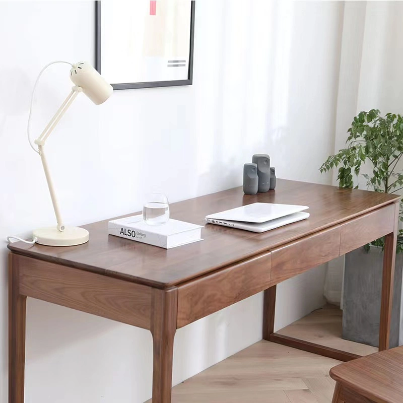 Modern Minimalist Solid Wood Computer Desk Office Desk North American ...