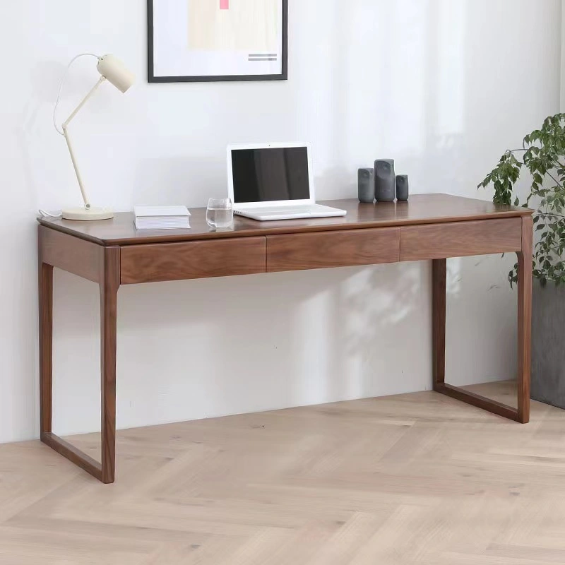 Modern Minimalist Solid Wood Computer Desk Office Desk North American ...