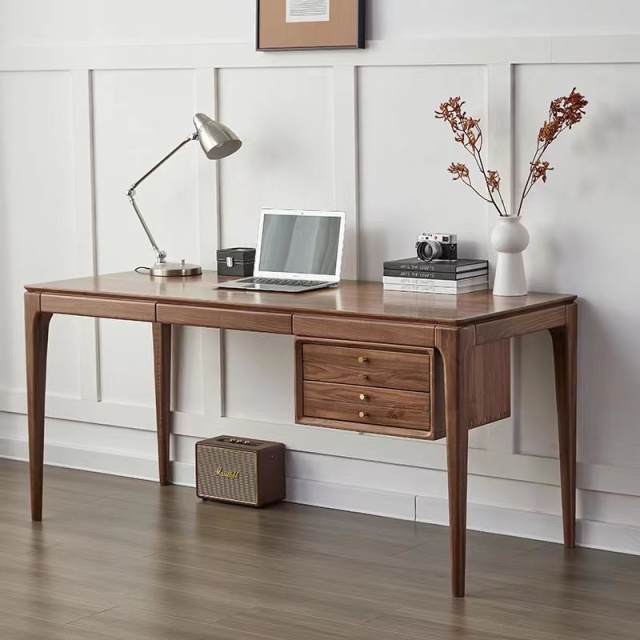Modern Minimalist Solid Wood Computer Desk Office Desk North American ...