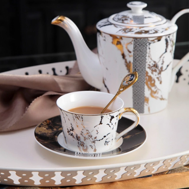 British afternoon tea cup set