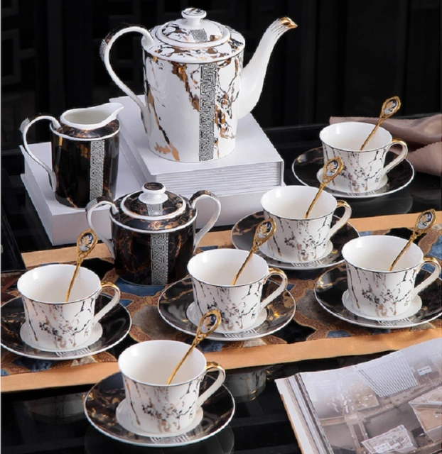 British afternoon tea cup set