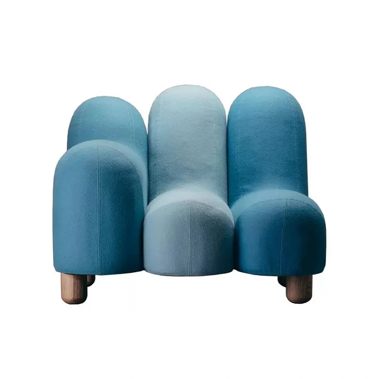 Five-finger fabric sofa single Nordic simple modern home living room ...