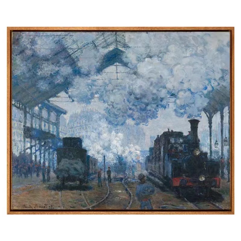 Monet-Saint-Lazare train arrival Museum-quality replica paintings
