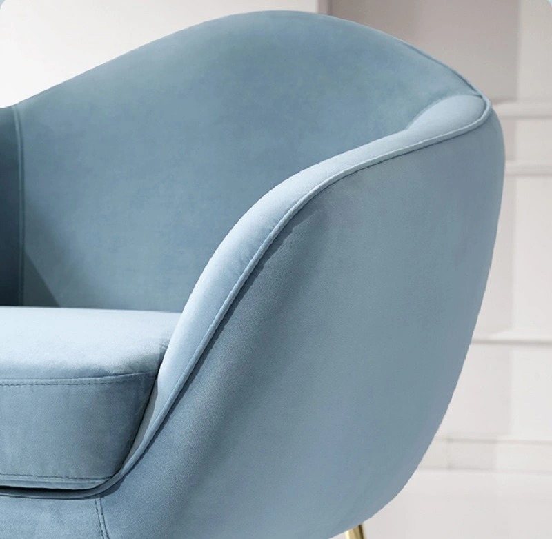 Savakoo High-end flocked sofa,Nordic luxury chair