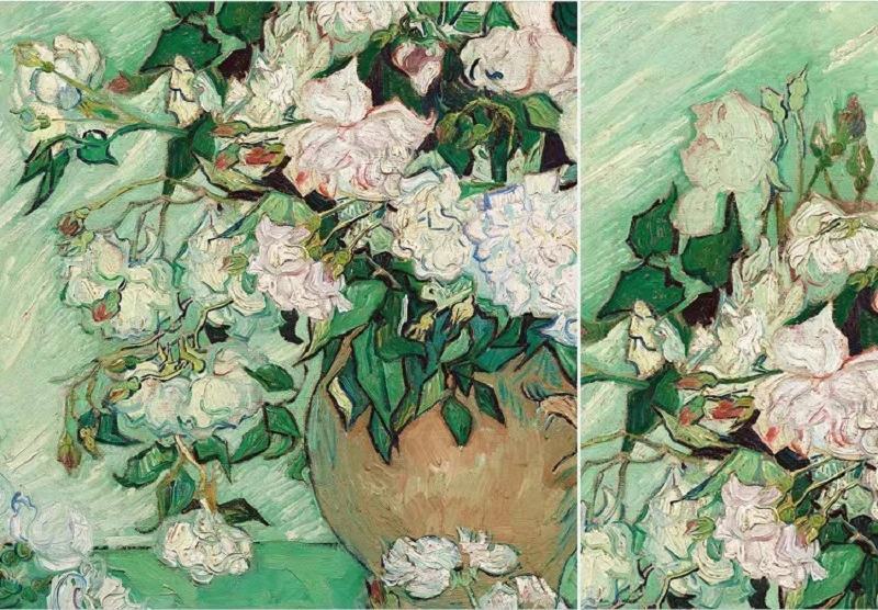 Van Gogh-White Rose Museum-level replica,hand-drawing oil painting