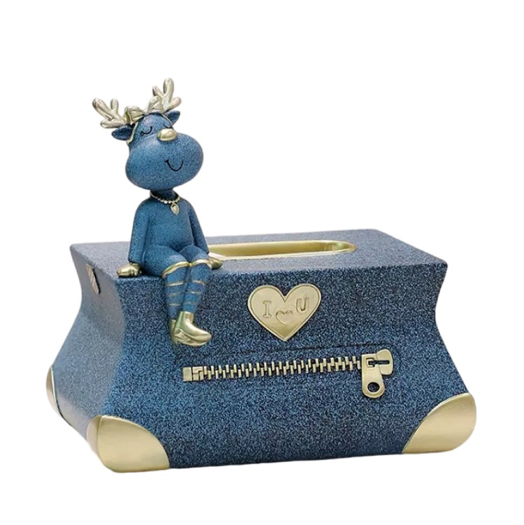 Resin tissue box wide mouth